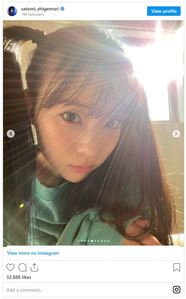 重盛さと美、激かわツインテール＆キス顔に大反響「33歳に見えない…」「破壊力抜群！」 ／2022年2月3日 - 写真 - エンタメ ...